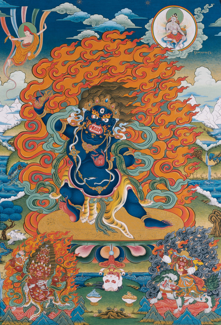 Vajrapani and guardians | Art of Thangka